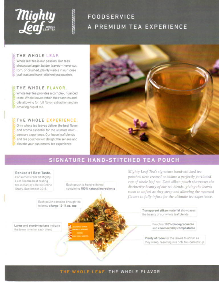 Mighty Leaf Premium Tea Experience | SBC